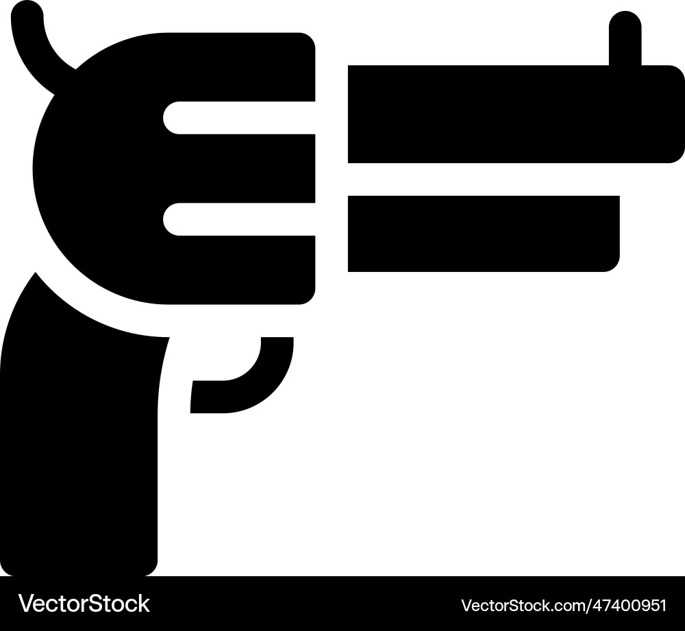 Starting pistol icon marathon related Royalty Free Vector