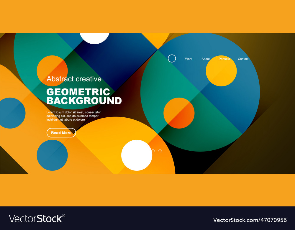 Abstract technology landing page background with Vector Image