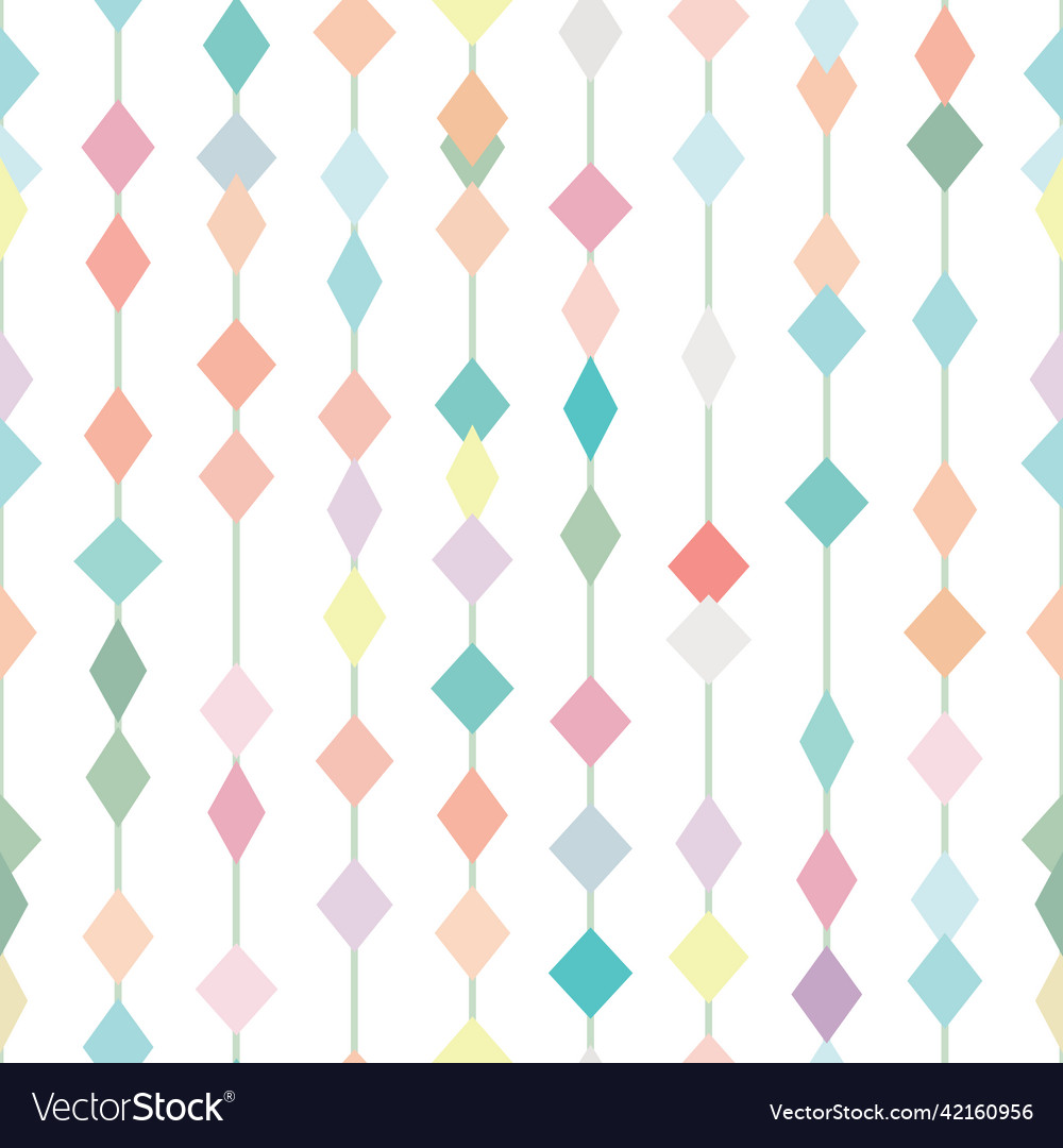 Colorful Geometric Pattern Seamless Repeat Vector Image