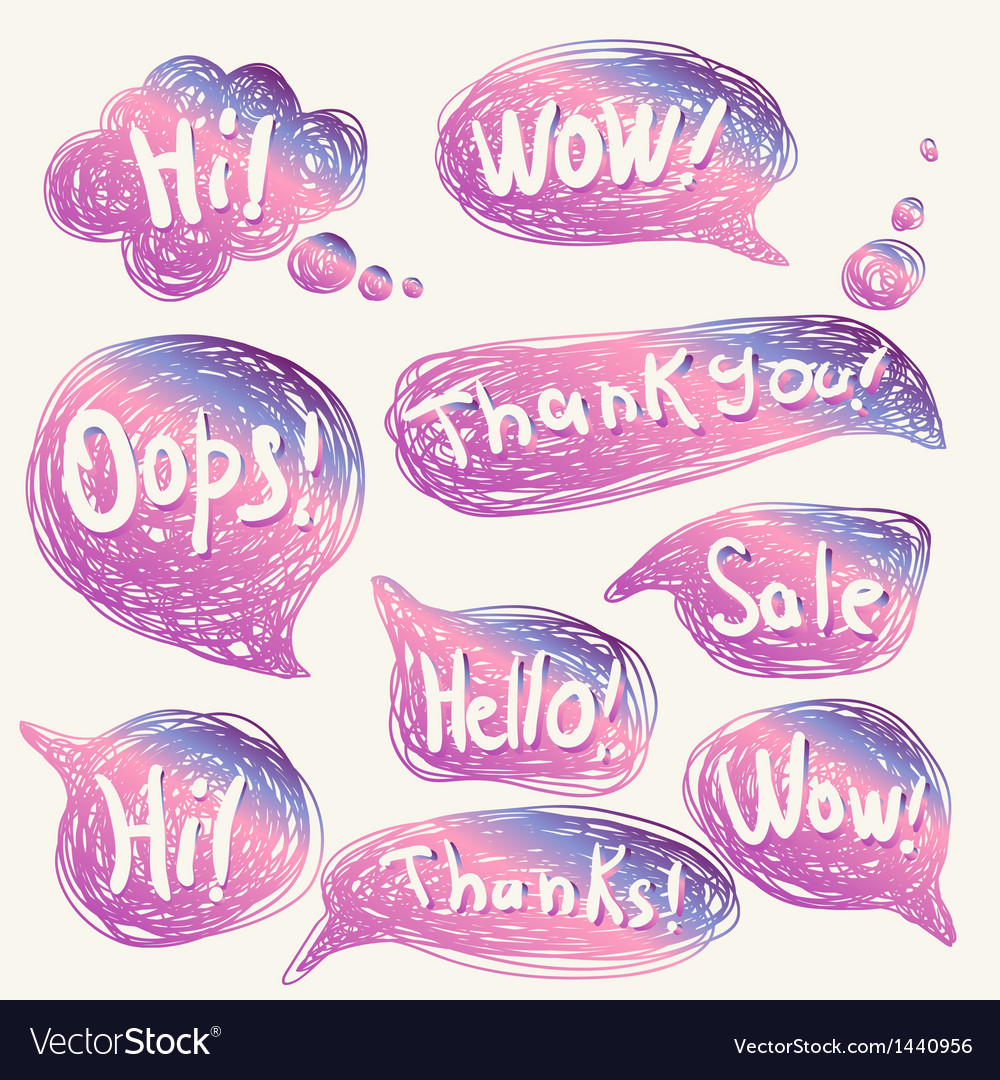 Comics dialog bubbles Royalty Free Vector Image