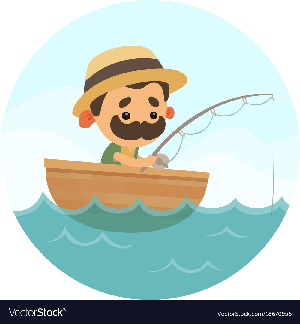 Fisherman Royalty Free Vector Image - VectorStock