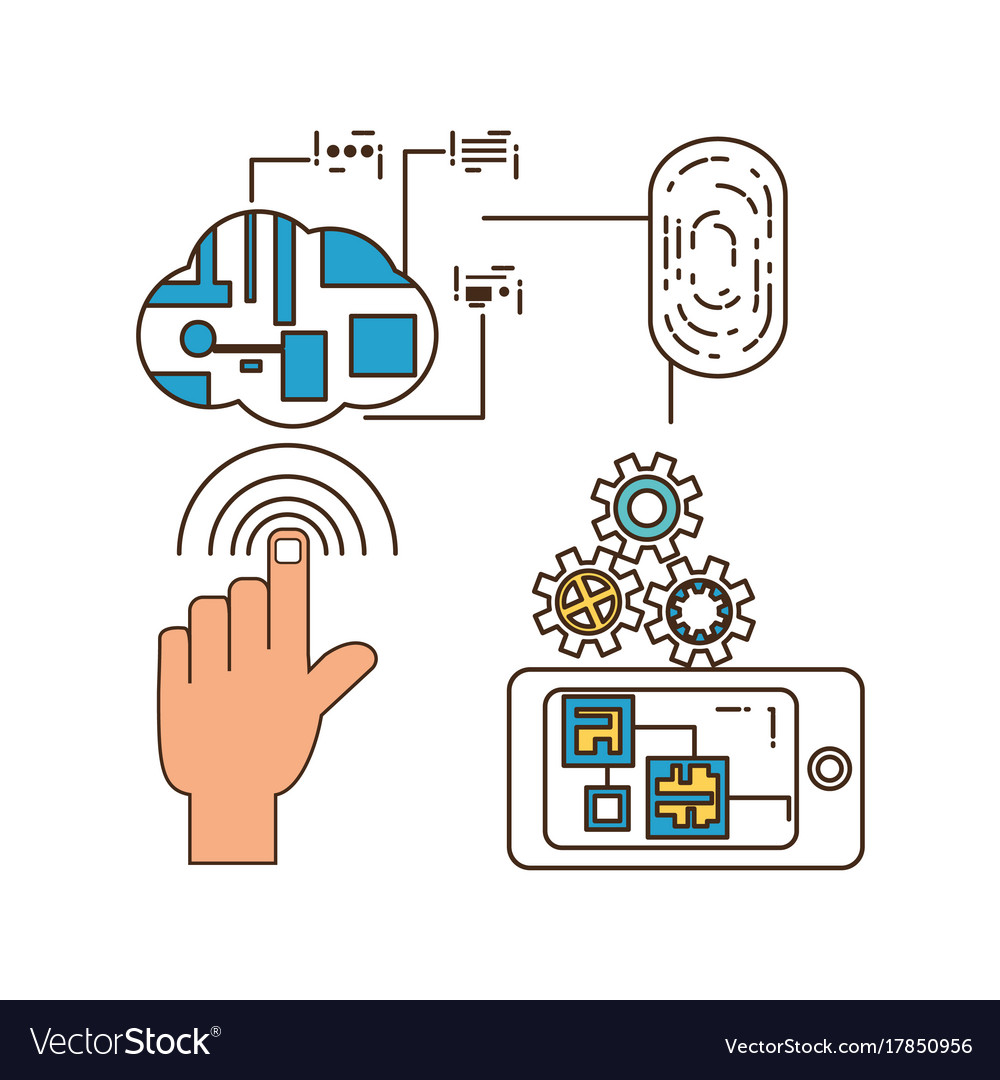 Future technologies design Royalty Free Vector Image