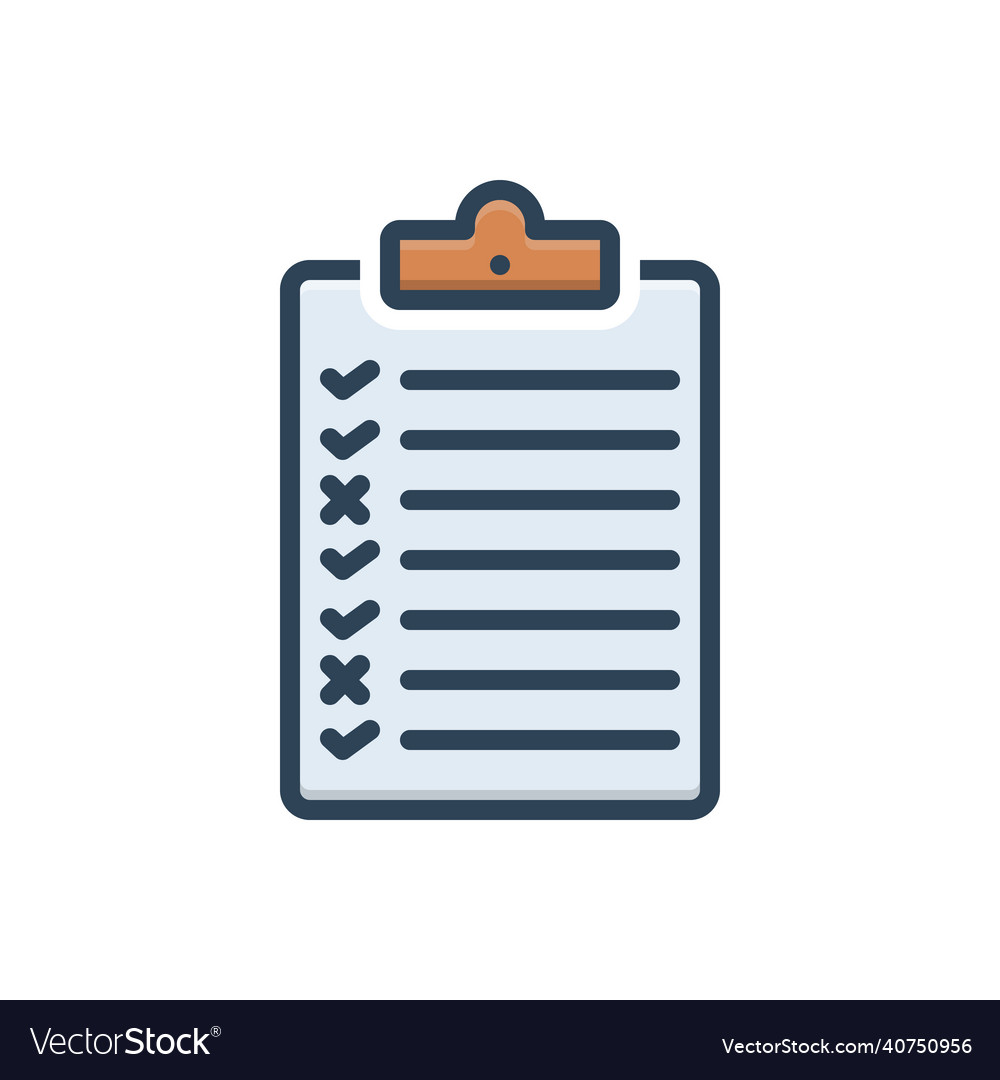 List Royalty Free Vector Image - VectorStock