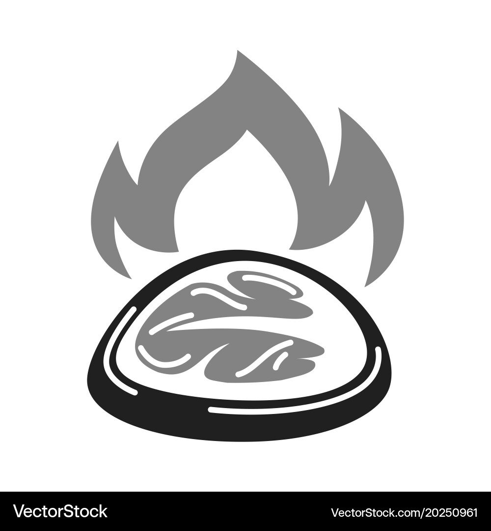 Bbq grill meat steak filet icon Royalty Free Vector Image
