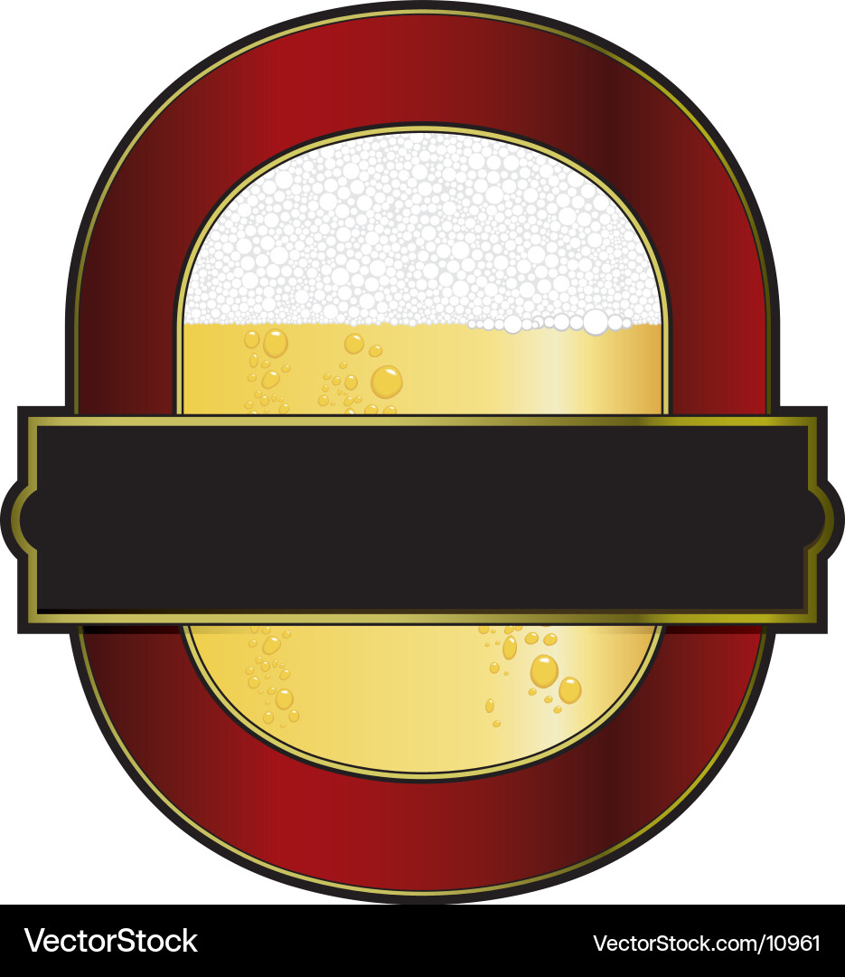 Budweiser Label Vector