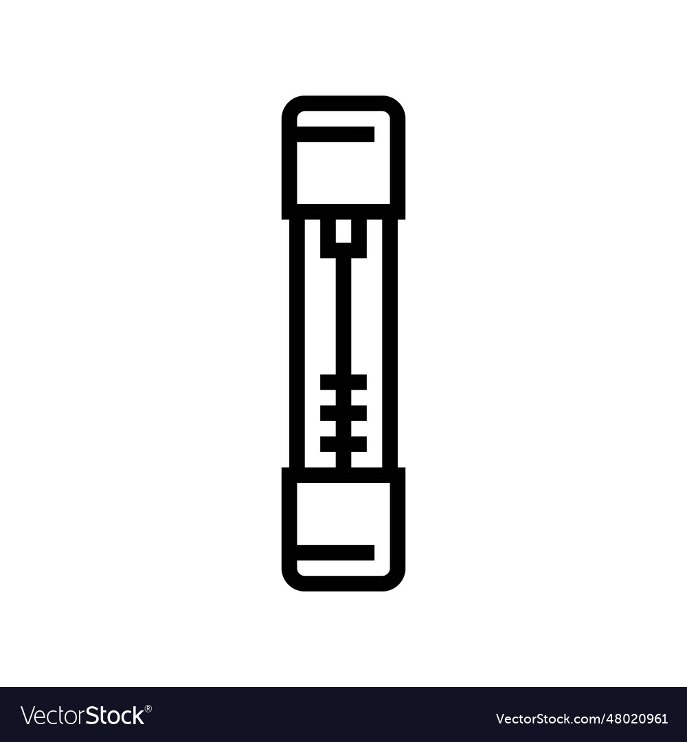 Fuse electrical engineer line icon Royalty Free Vector Image