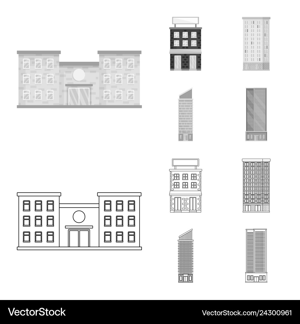 Municipal and center logo Royalty Free Vector Image