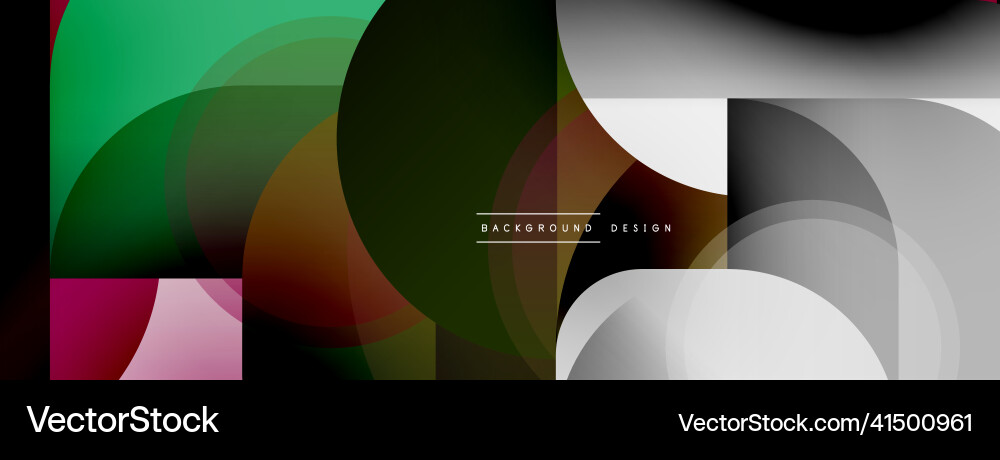 Round triangle shapes lines and circles geometric Vector Image