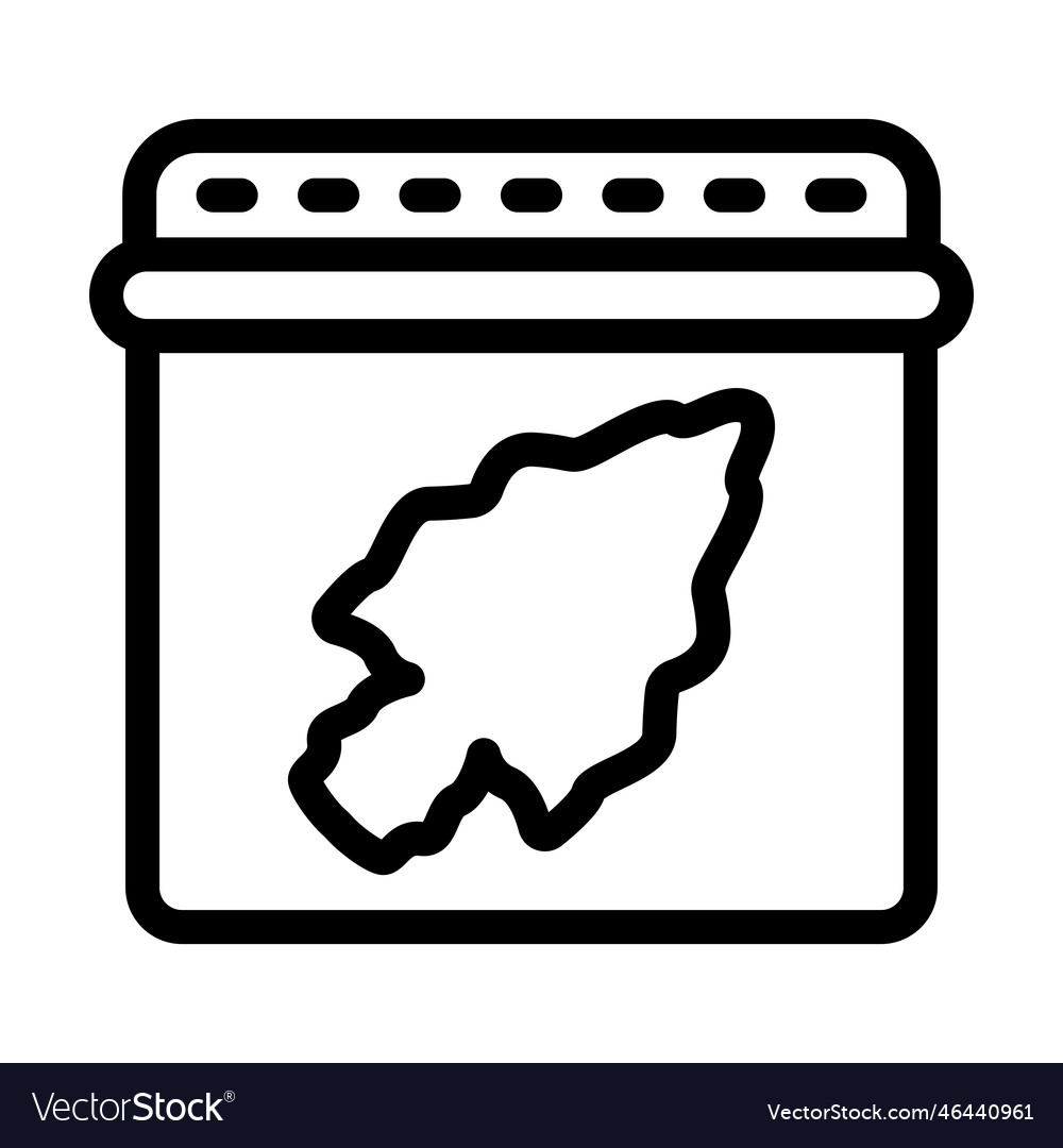 Sample bag thick line icon for personal Royalty Free Vector