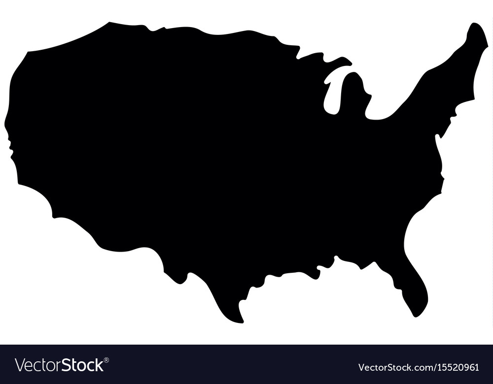 Usa country map icon Royalty Free Vector Image