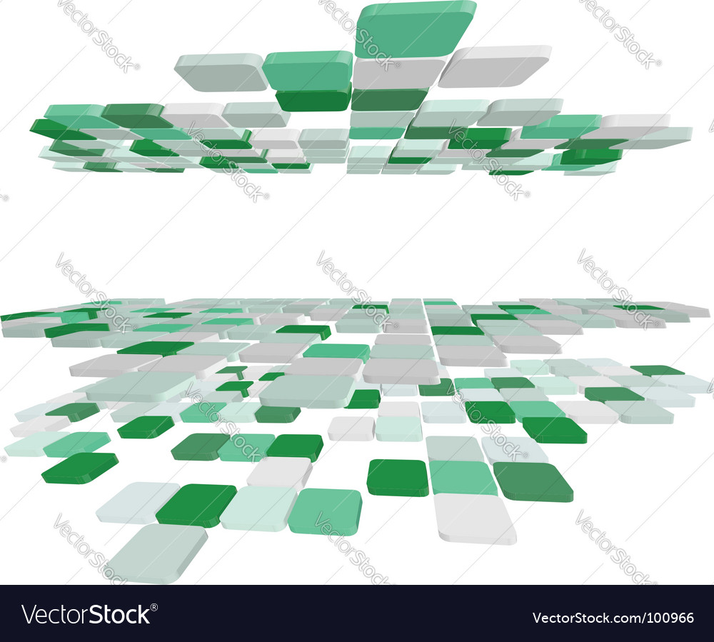 3d checked background Royalty Free Vector Image