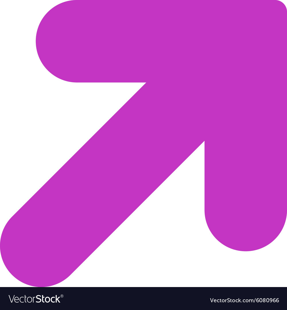 Arrow up right flat violet color icon Royalty Free Vector Arrow up right flat violet color icon Royalty Free Vector