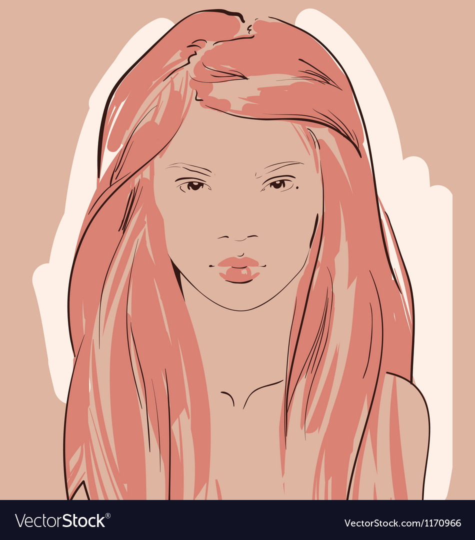 Beautiful woman Royalty Free Vector Image - VectorStock