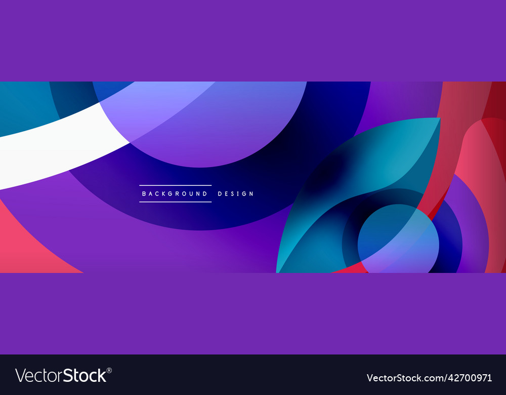 Abstract background with color geometric shapes Vector Image