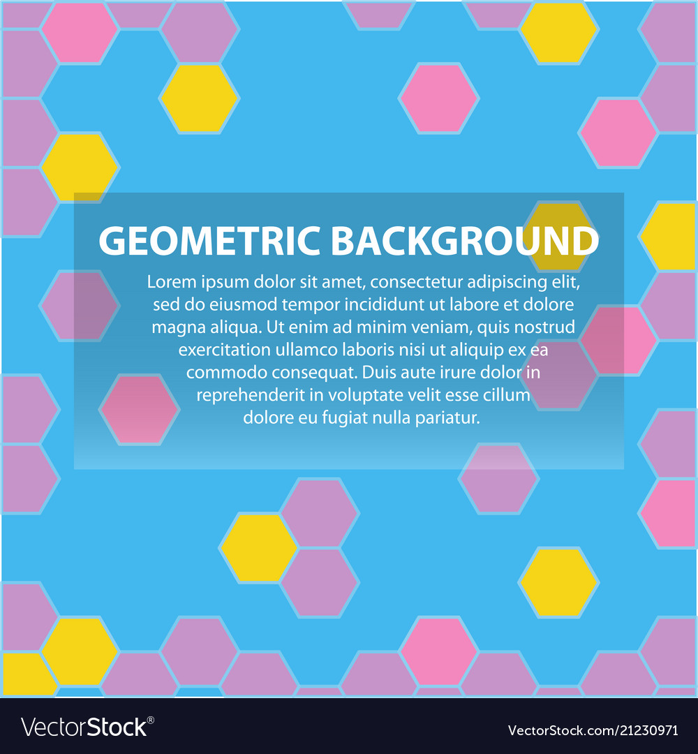 Abstract geometric pattern and background Vector Image