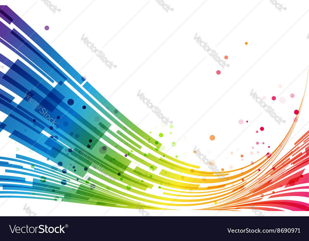 Abstract stripes rainbow background Royalty Free Vector