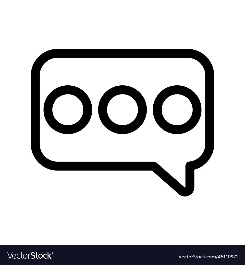 Chat message icon Royalty Free Vector Image - VectorStock