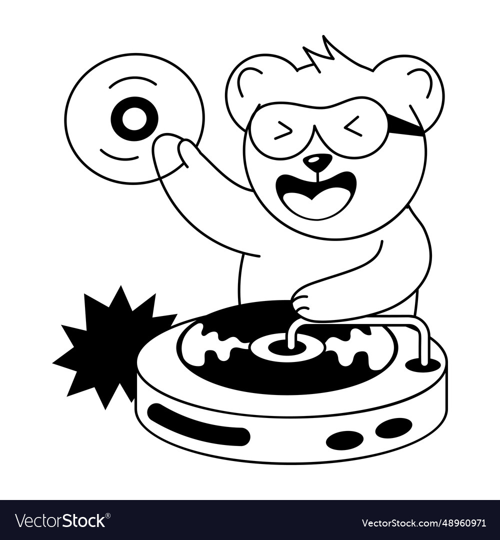 Cool Dj Royalty Free Vector Image Vectorstock