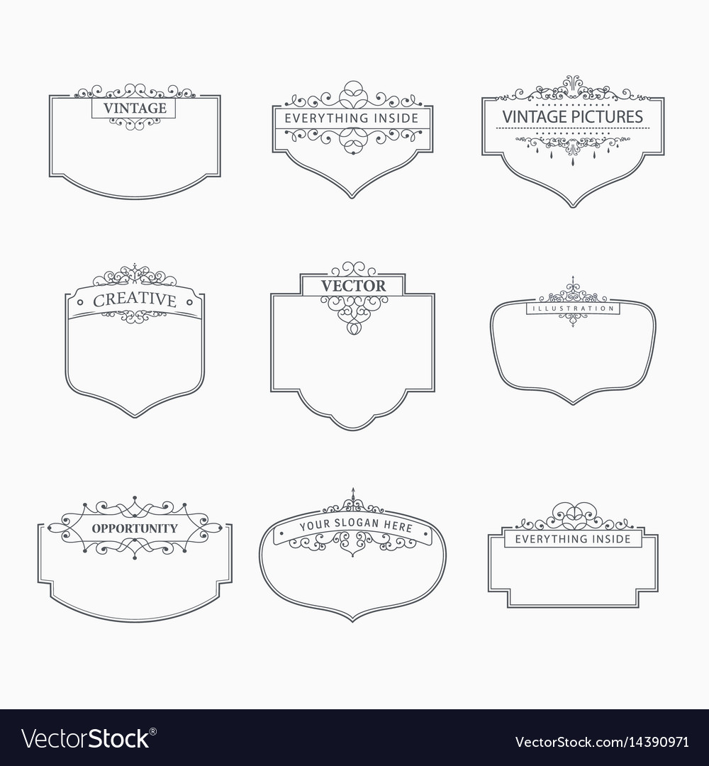 Design elements template Royalty Free Vector Image