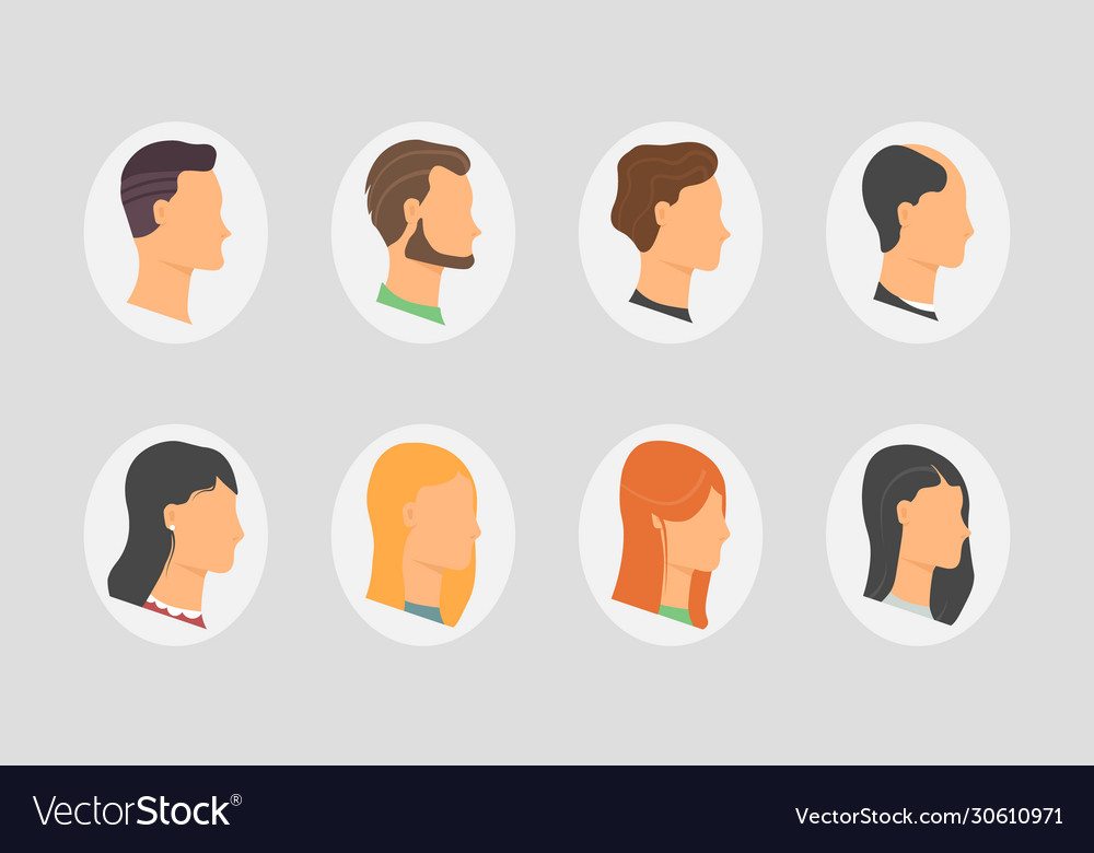 Different human face Royalty Free Vector Image