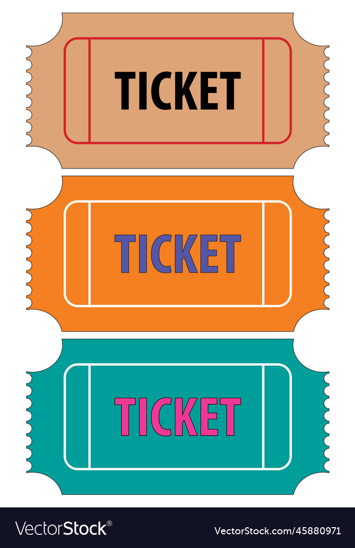 different-of-ticket-stub-set-royalty-free-vector-image