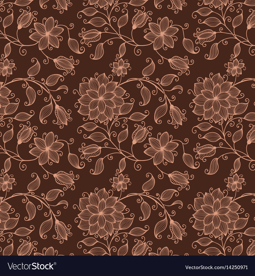 Flower seamless pattern background Royalty Free Vector Image