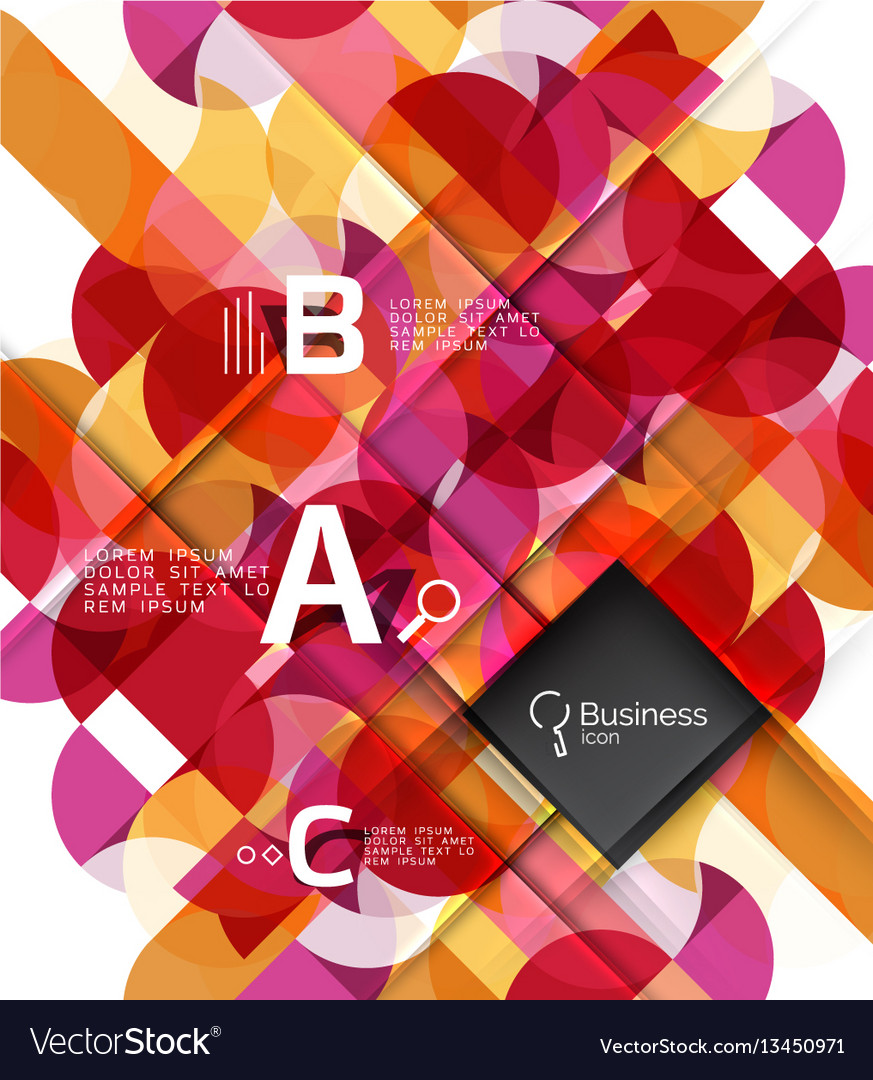 Geometric shape on white Royalty Free Vector Image