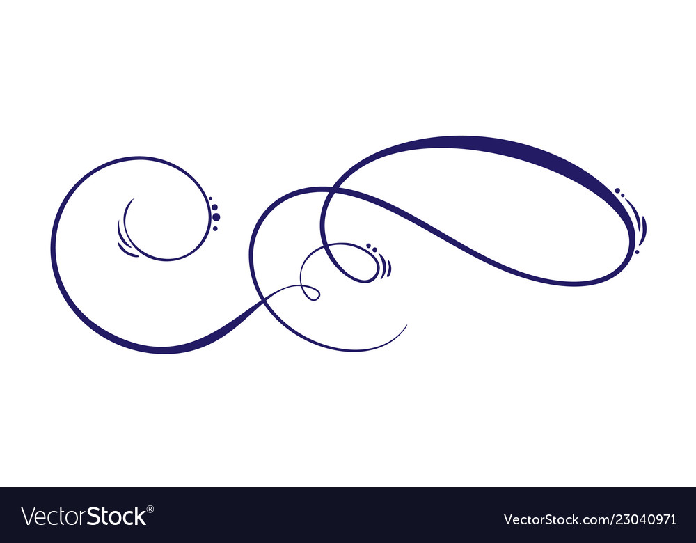 Hand drawn calligraphic spring flourish Royalty Free Vector Hand drawn calligraphic spring flourish Royalty Free Vector