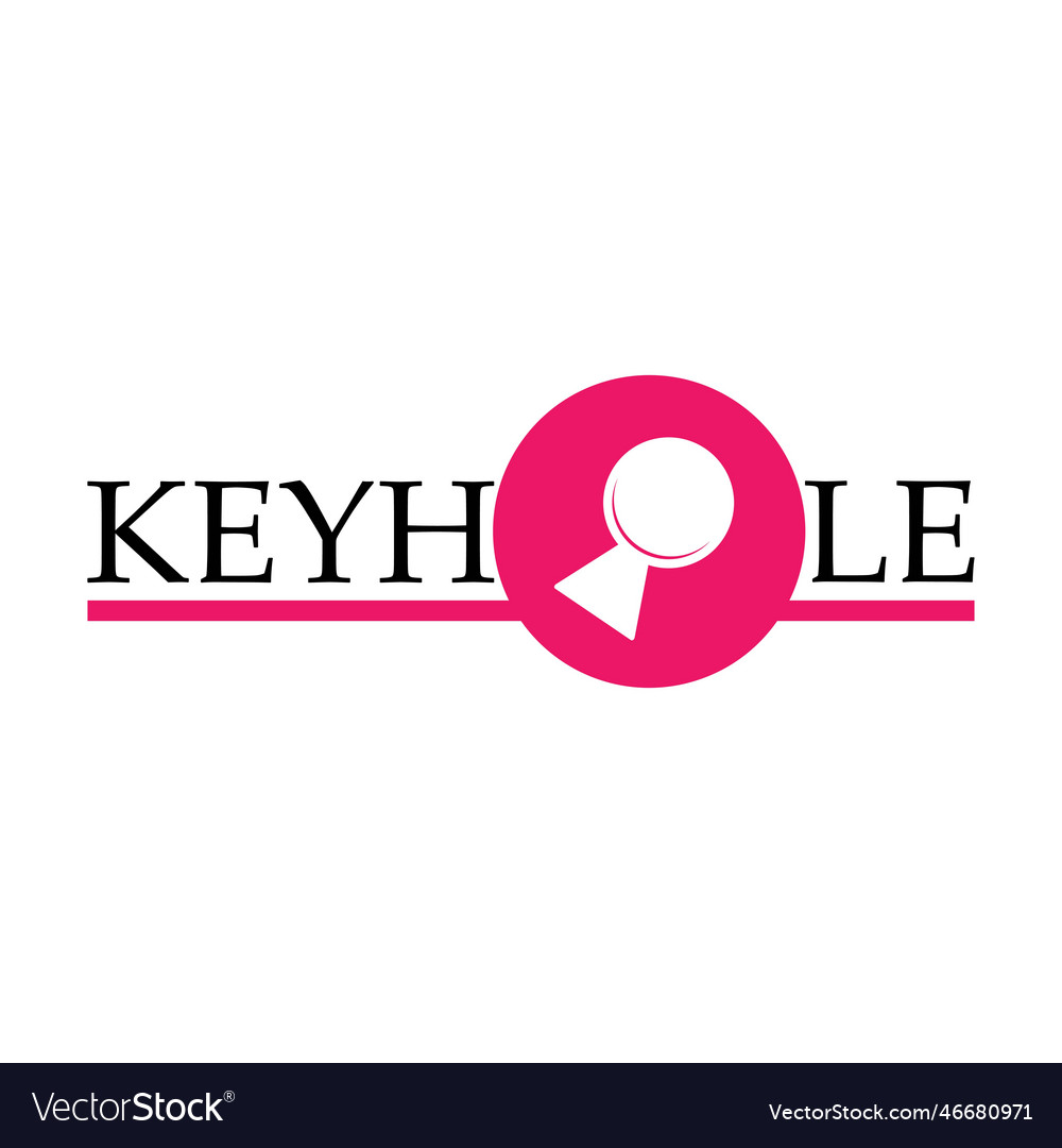 Keyhole logo Royalty Free Vector Image - VectorStock
