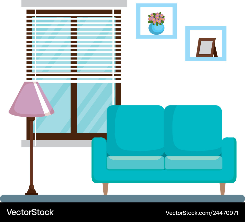 Living room house place Royalty Free Vector Image