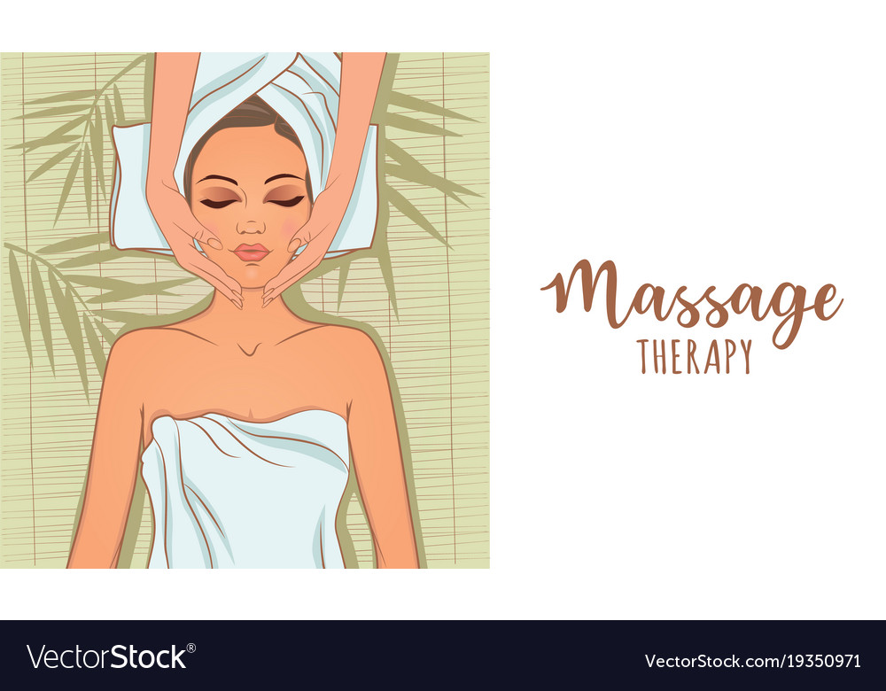 Massage therapy Royalty Free Vector Image - VectorStock
