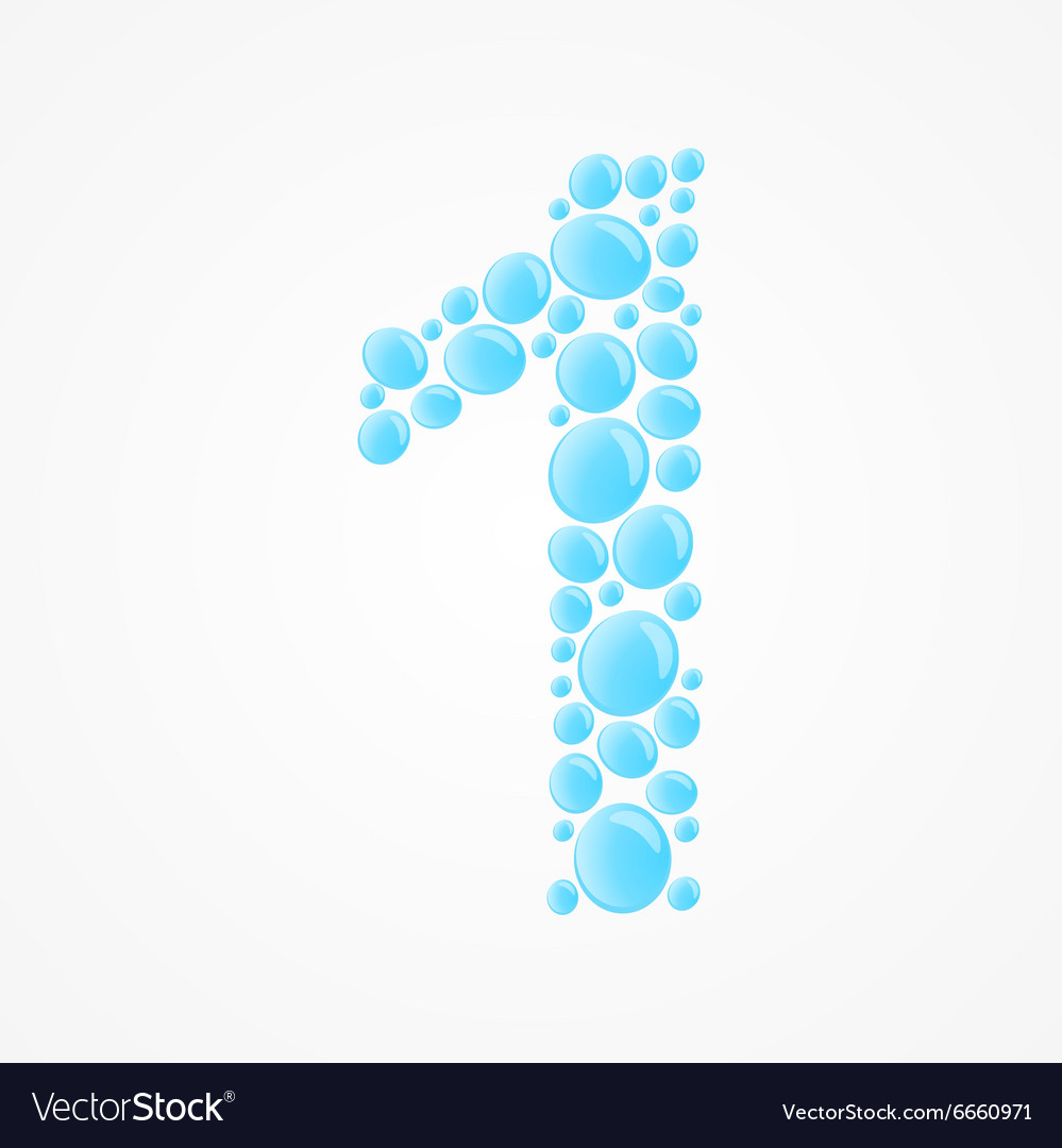 Number 1 Royalty Free Vector Image - VectorStock