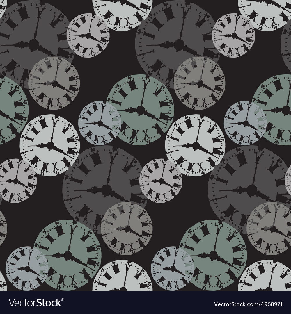 Seamless watch pattern Royalty Free Vector Image