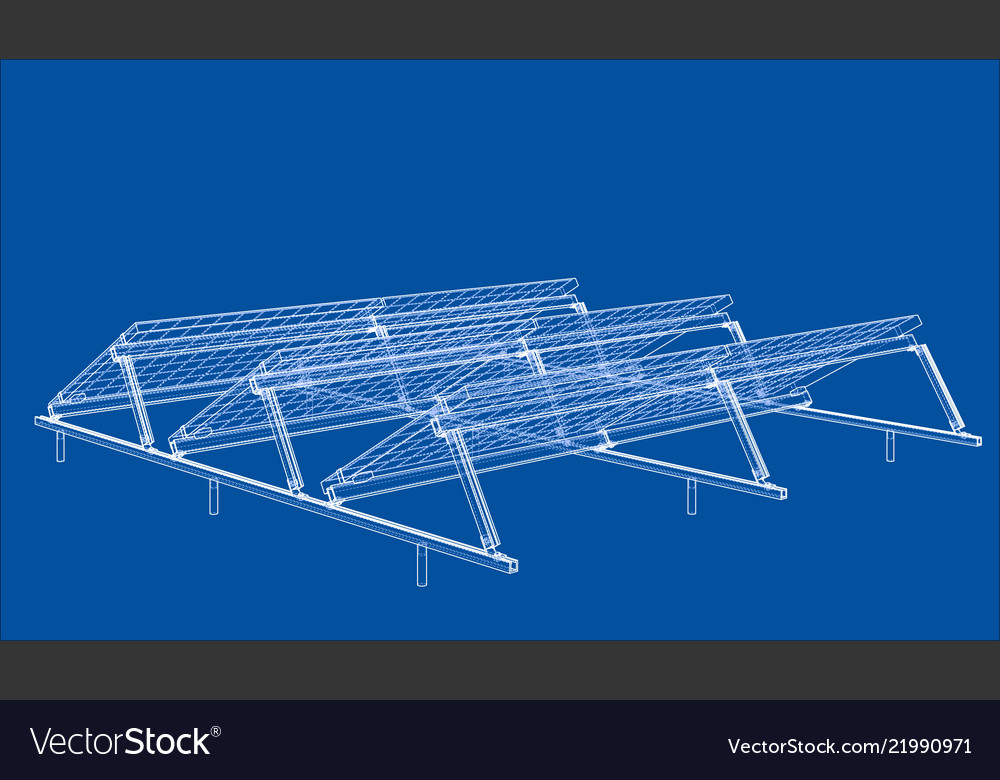 Solar panel concept Royalty Free Vector Image - VectorStock