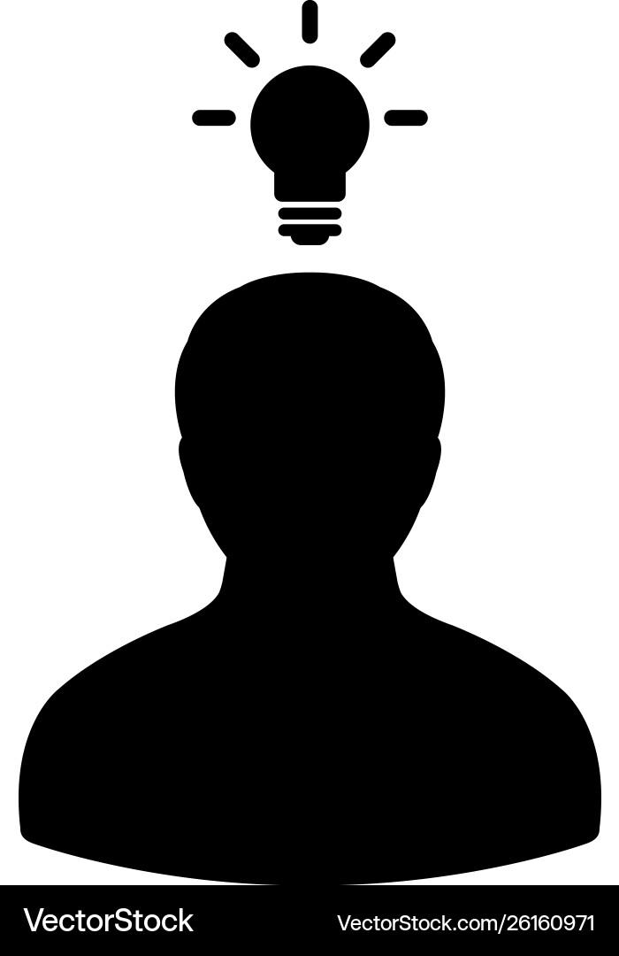 Solution icon male person profile avatar symbol Vector Image
