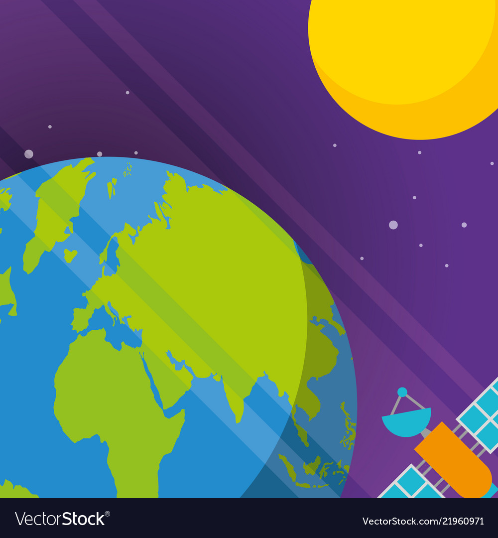 Space solar system concept Royalty Free Vector Image