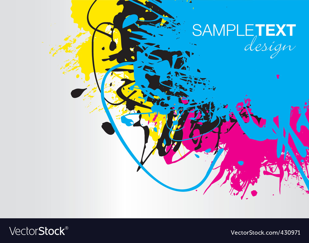 Splash corner Royalty Free Vector Image - VectorStock