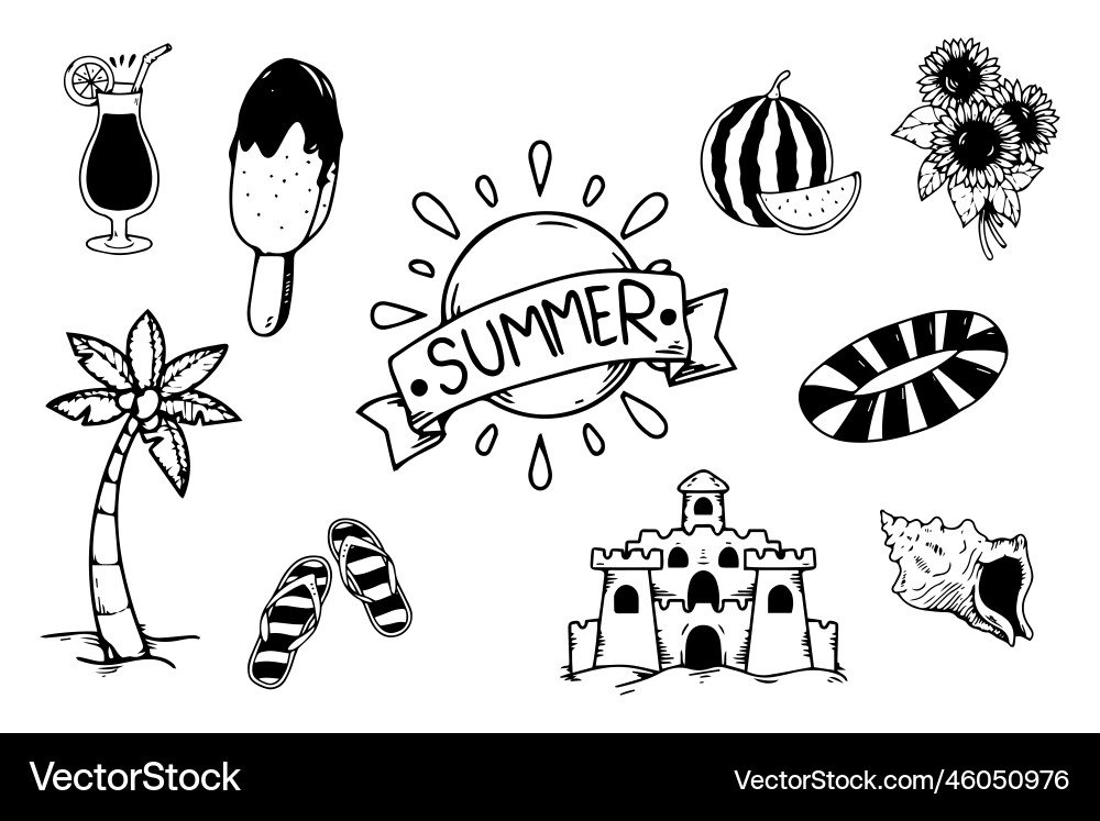 Add a touch of summer fun to your design projects Vector Image