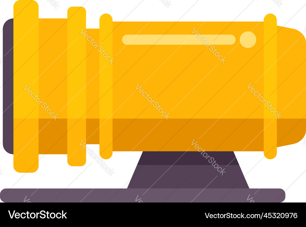 Compressor equipment icon flat air machine Vector Image