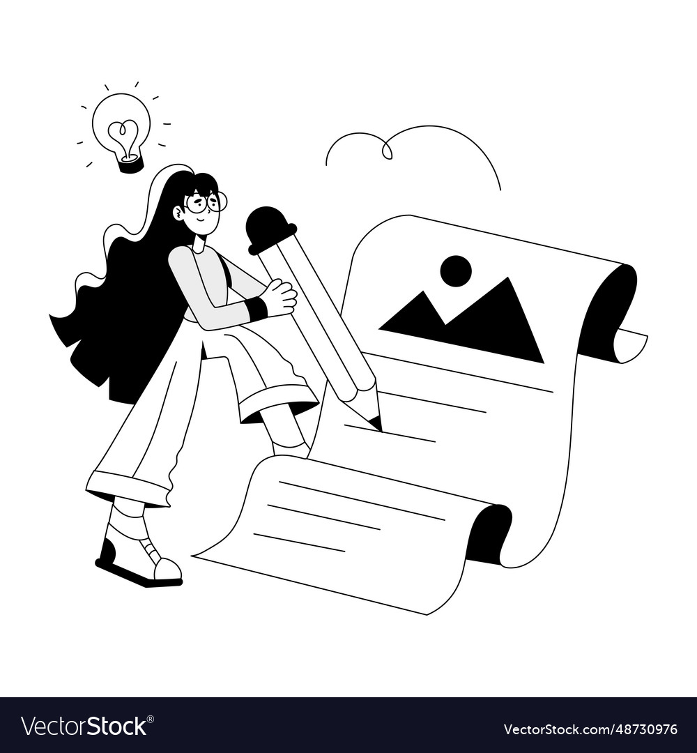 Content writing Royalty Free Vector Image - VectorStock