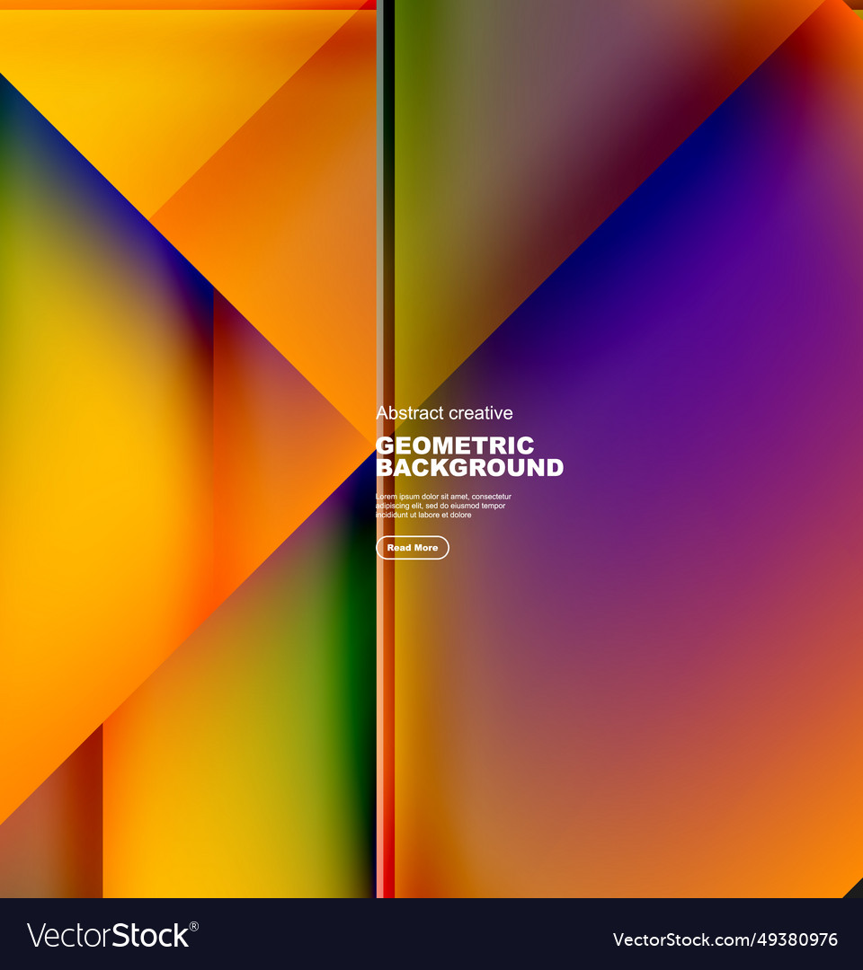 Gradient triangles abstract background Royalty Free Vector