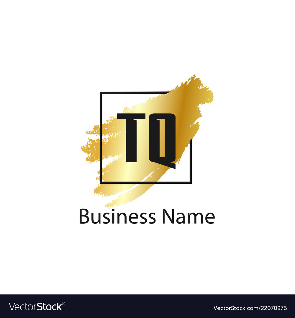 Initial letter tq logo template design Royalty Free Vector