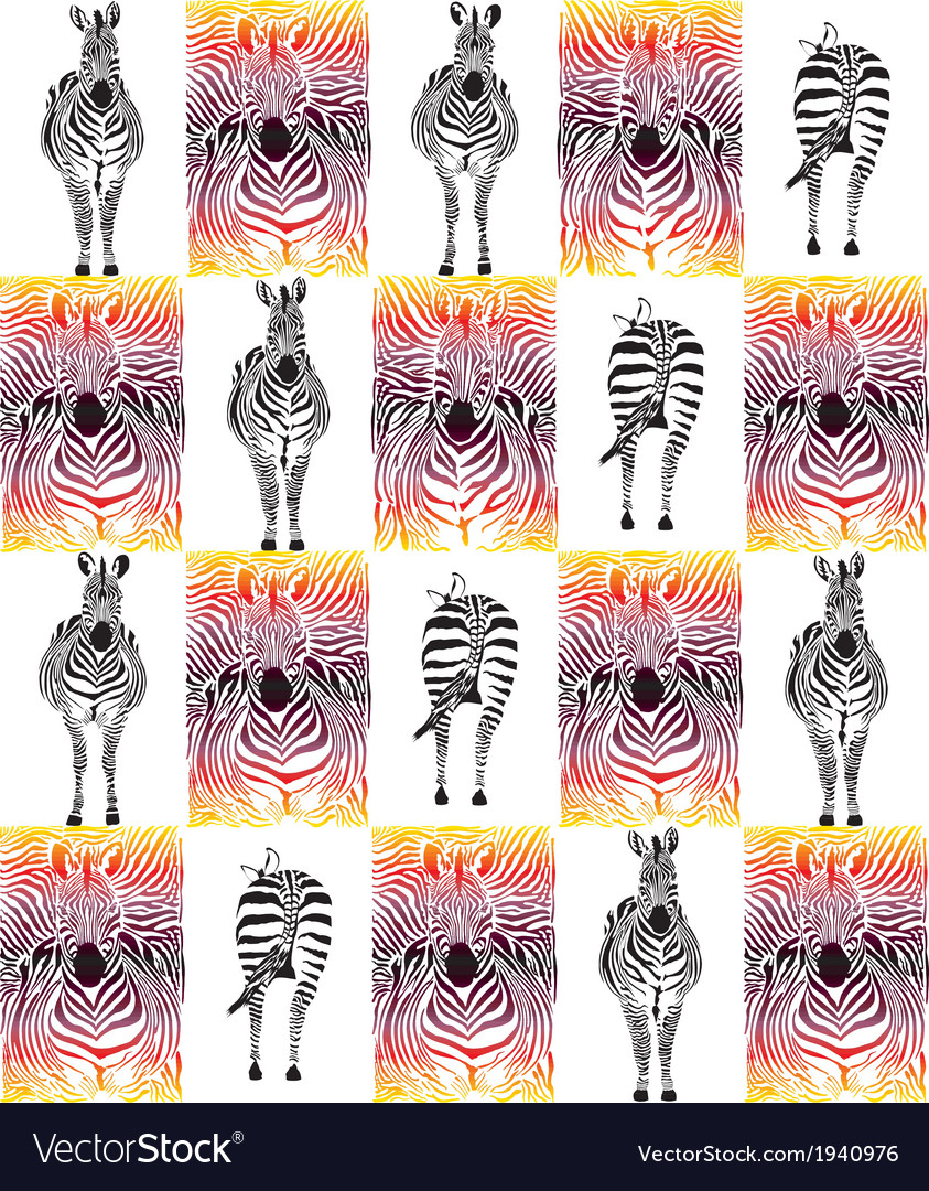 Zebra pattern background for textiles Royalty Free Vector