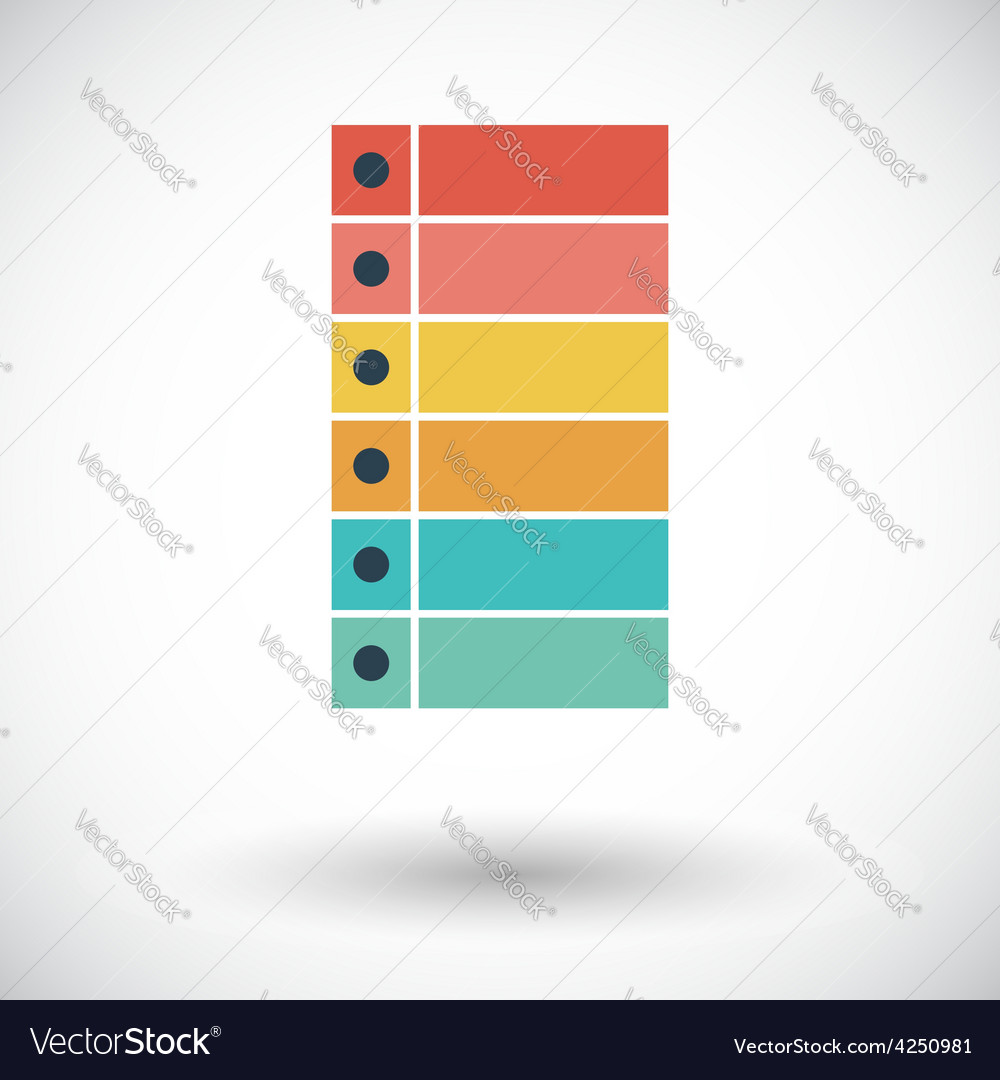 Check list flat Royalty Free Vector Image - VectorStock