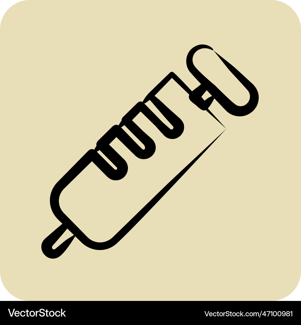Icon vaccination suitable for education symbol Vector Image