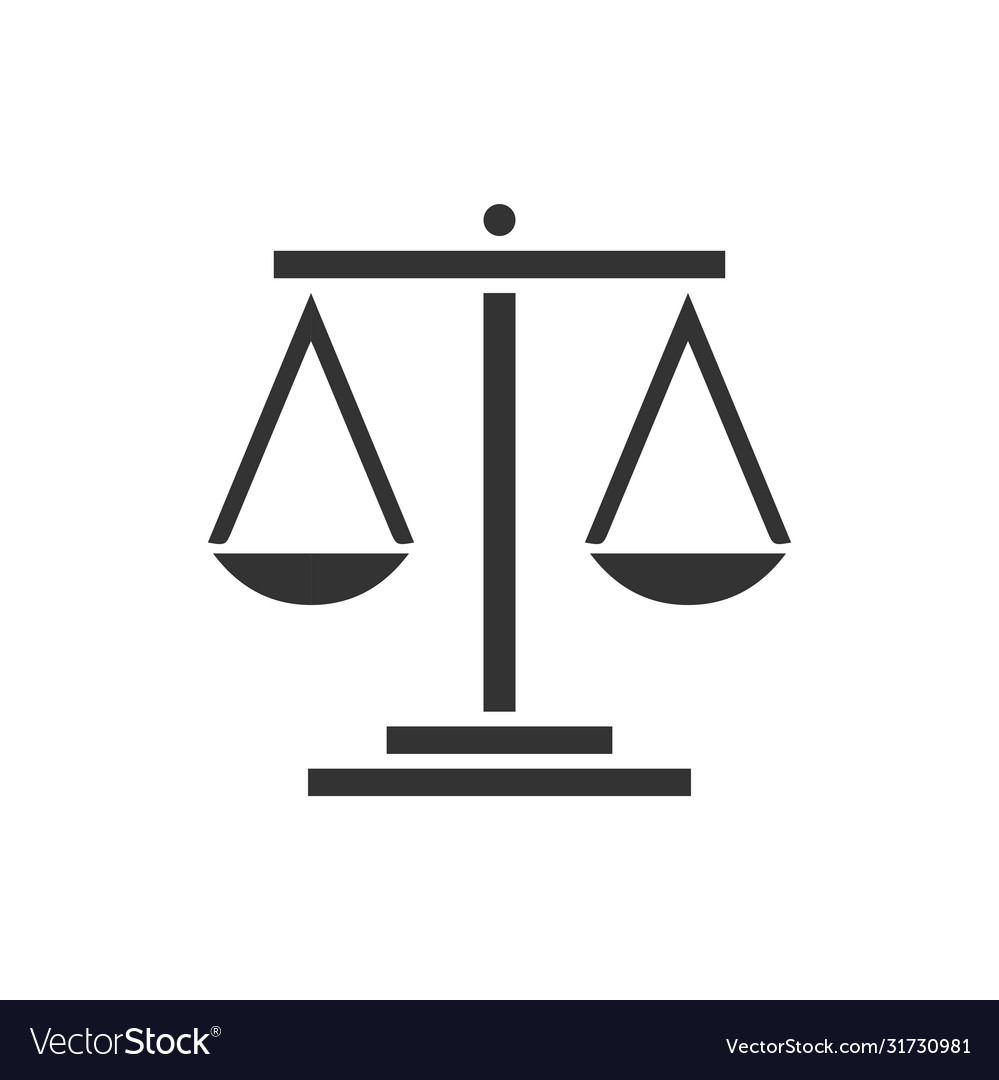 Libra icon flat Royalty Free Vector Image - VectorStock