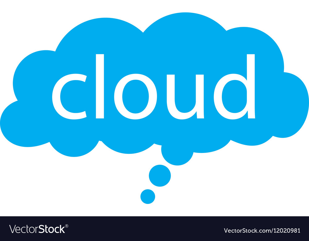 Logo cloud Royalty Free Vector Image - VectorStock