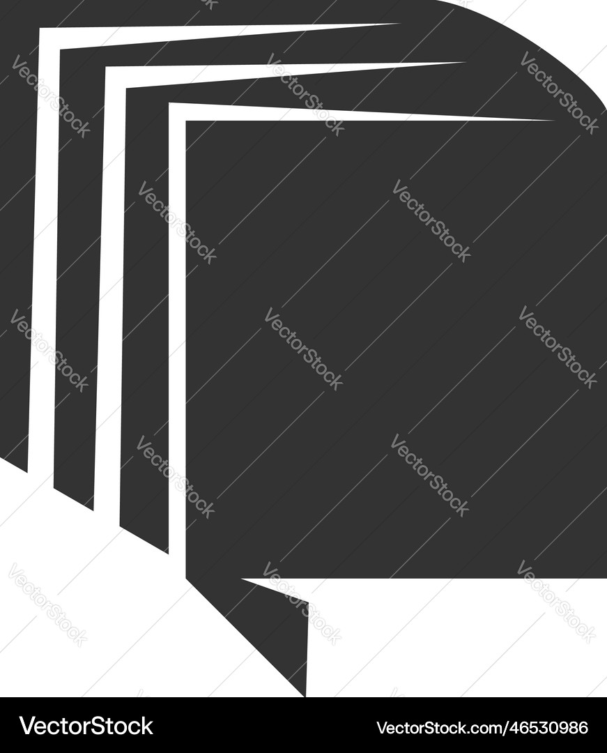 Book logo template icon brand identity isolated Vector Image