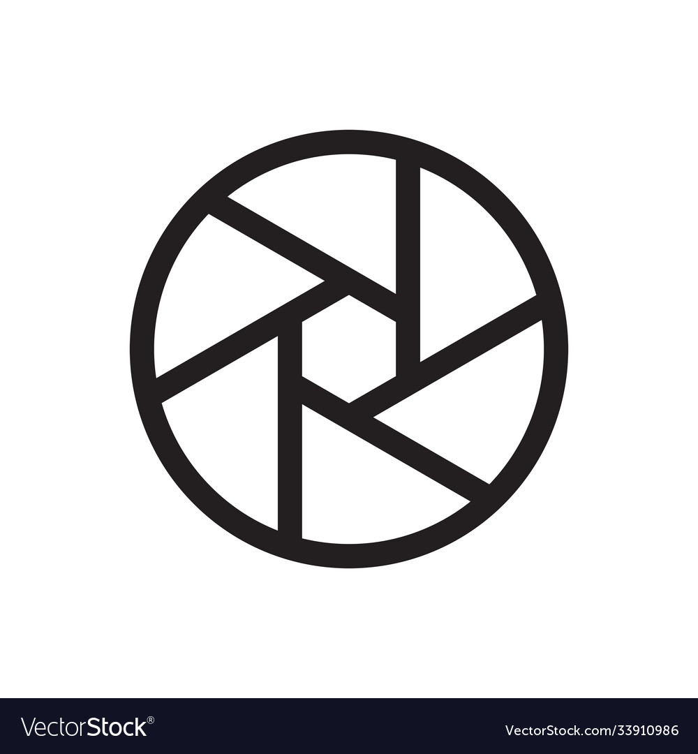 Camera shutter Royalty Free Vector Image - VectorStock