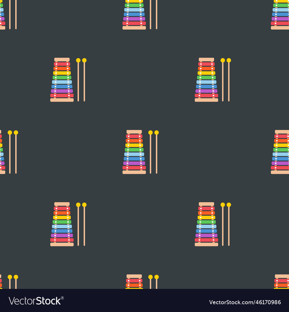 Flat hand drawn seamless geometric pattern Vector Image